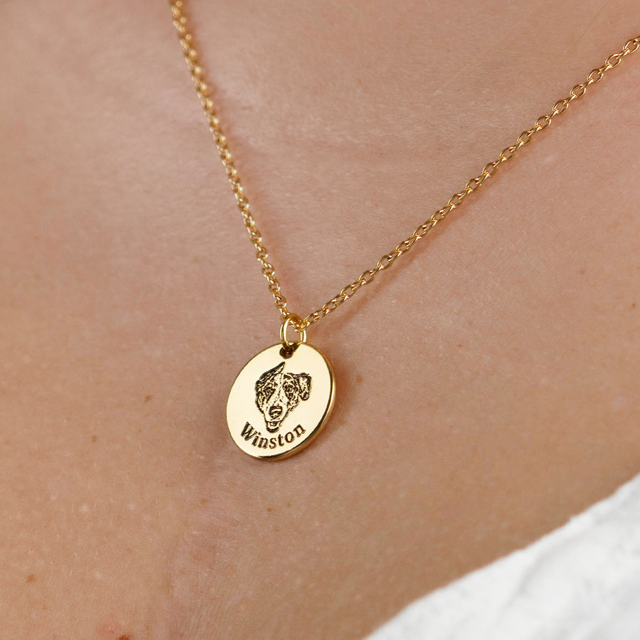 Pet Face Necklace – Pup Ring